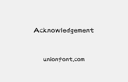 Acknowledgement | 优字网