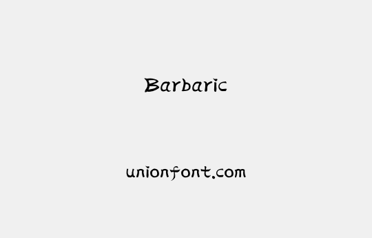 Barbaric | 优字网