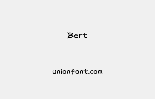 Bert | 优字网