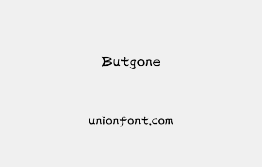 Butgone | 优字网