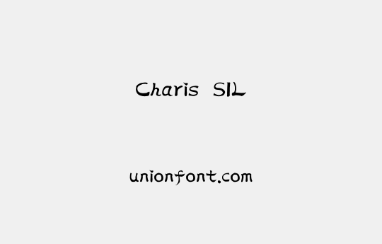 Charis SIL | 优字网