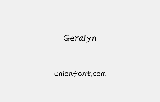Geralyn | 优字网