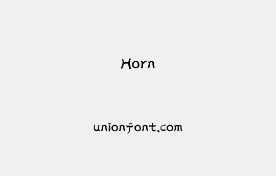 Horn | 优字网