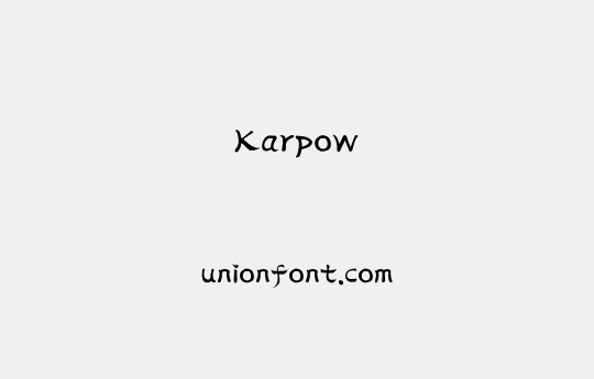 Karpow | 优字网