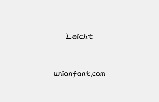 Leicht | 优字网