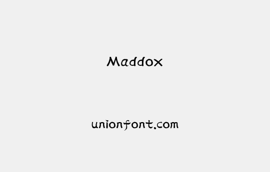 Maddox | 优字网