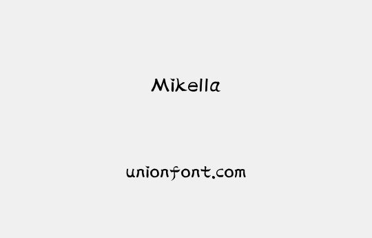 Mikella | 优字网