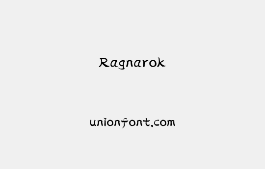 Ragnarok | 优字网