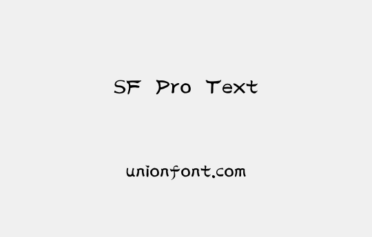 SF Pro Text | 优字网