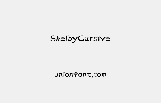ShelbyCursive | 优字网