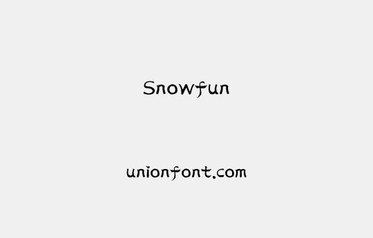Snowfun | 优字网