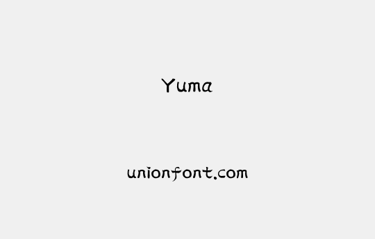 Yuma | 优字网