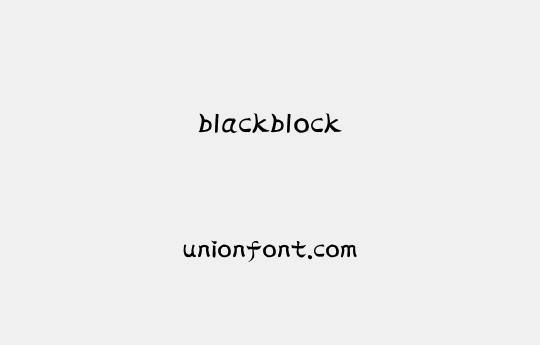 blackblock | 优字网