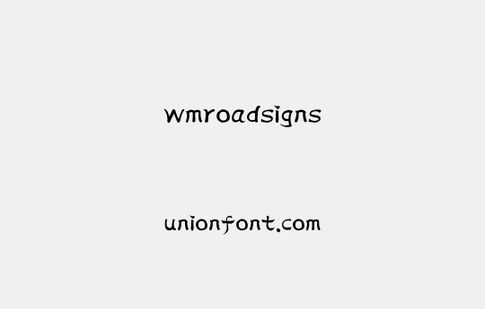 wmroadsigns | 优字网